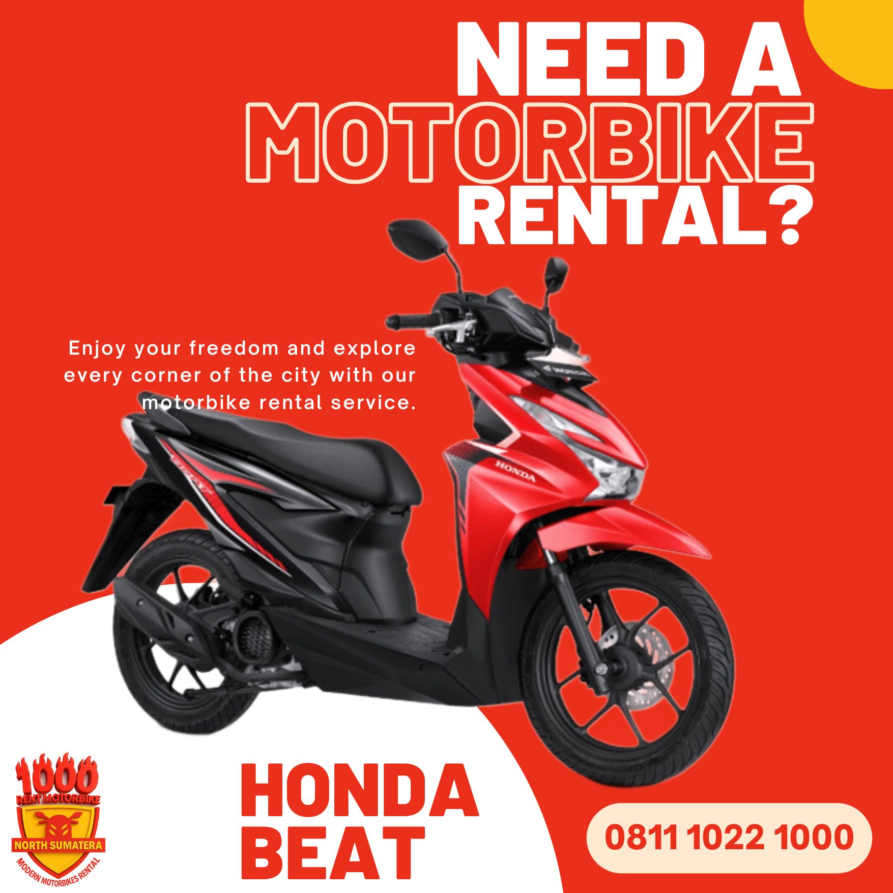 Rental Motor Honda Beat – For Rent [IDR 90.000] - PT. Seribu Nusantara ...